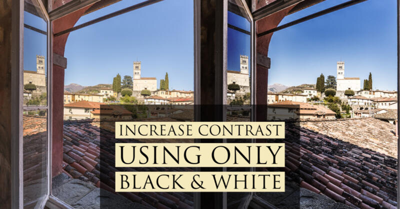 Increase Colour Contrast Using a Black and White Adjustment Layer